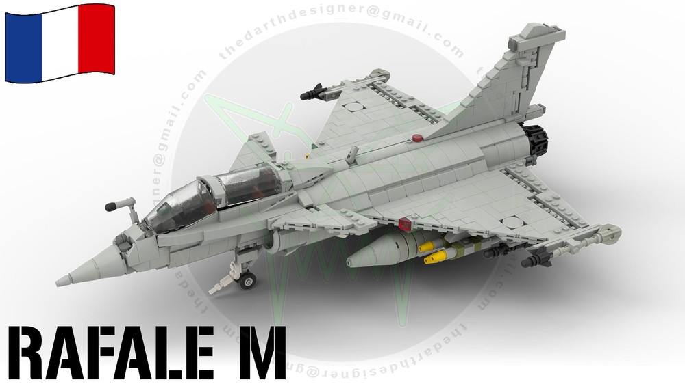 LEGO MOC-25973 Dassault RAFALE | 1:33 Minifigure Scale (v2) by ...