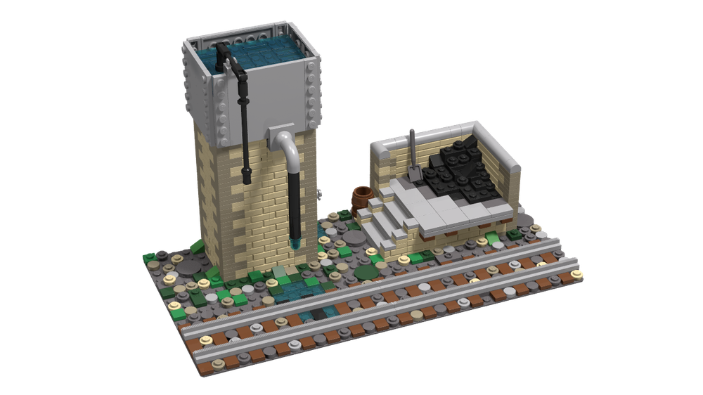 LEGO MOC Narrow Gauge Railway Water Tower & Coaling Stage by Marty_MOCs ...