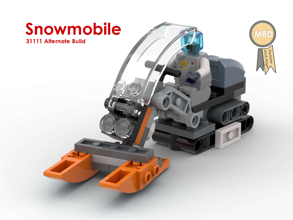 Lego Moc Snowmobile 31111 Alternate Build By Macharius Rebrickable Build With Lego