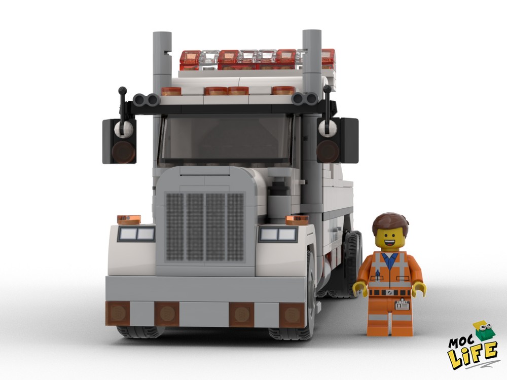 LEGO MOC Peterbilt 359 towing by MocLife | Rebrickable - Build with LEGO