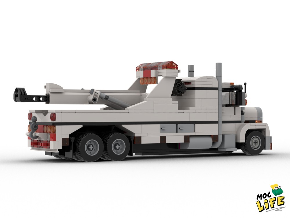 LEGO MOC Peterbilt 359 towing by MocLife | Rebrickable - Build with LEGO