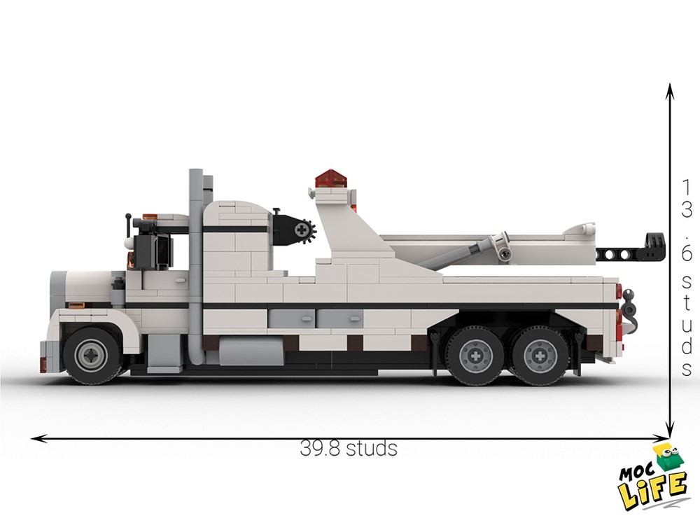 LEGO MOC Peterbilt 359 towing by MocLife | Rebrickable - Build with LEGO