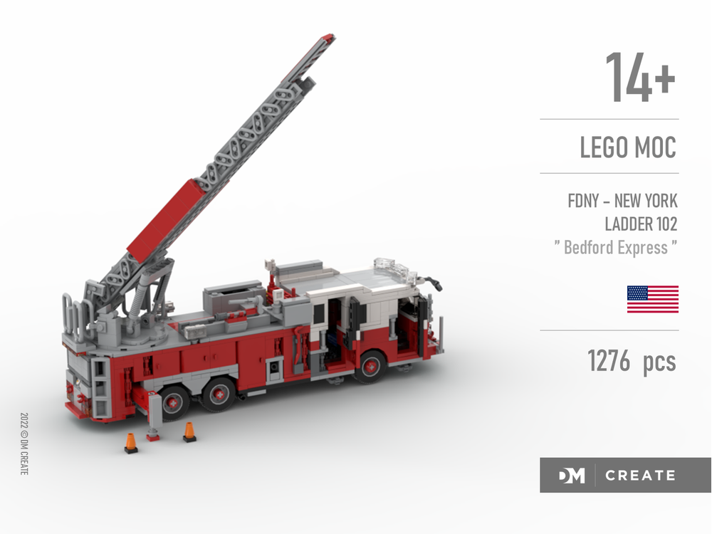 LEGO MOC FDNY - New York - Ladder 102 Bedford Express by DMcreate ...