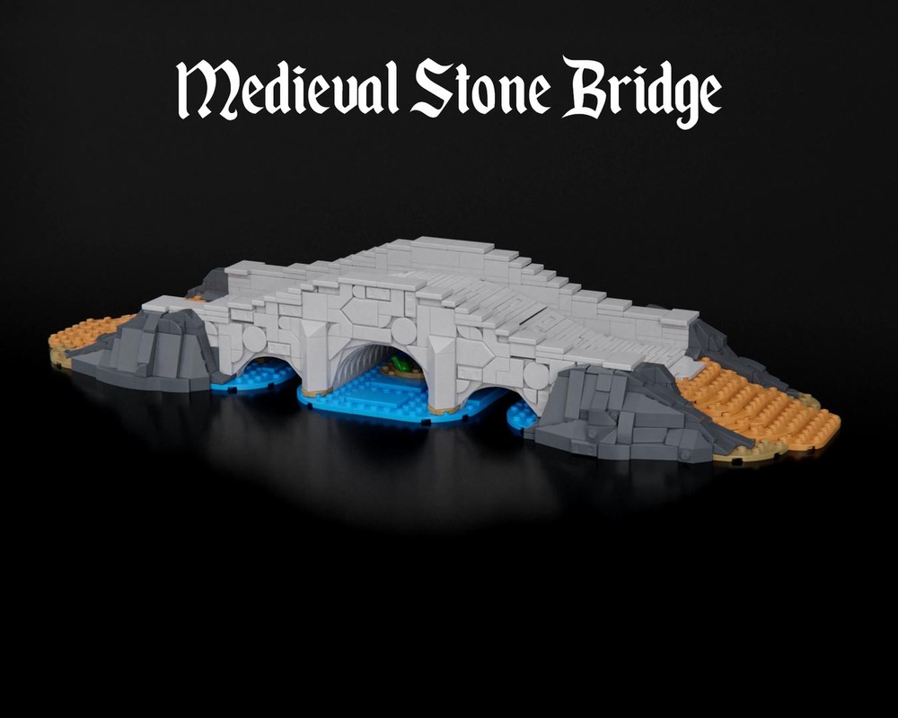 LEGO MOC Medieval Stone Bridge by Leewan | Rebrickable - Build with LEGO