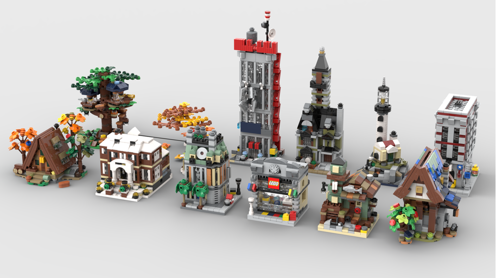 Lego Moc Mini Modulars The Others Collection By Christromans
