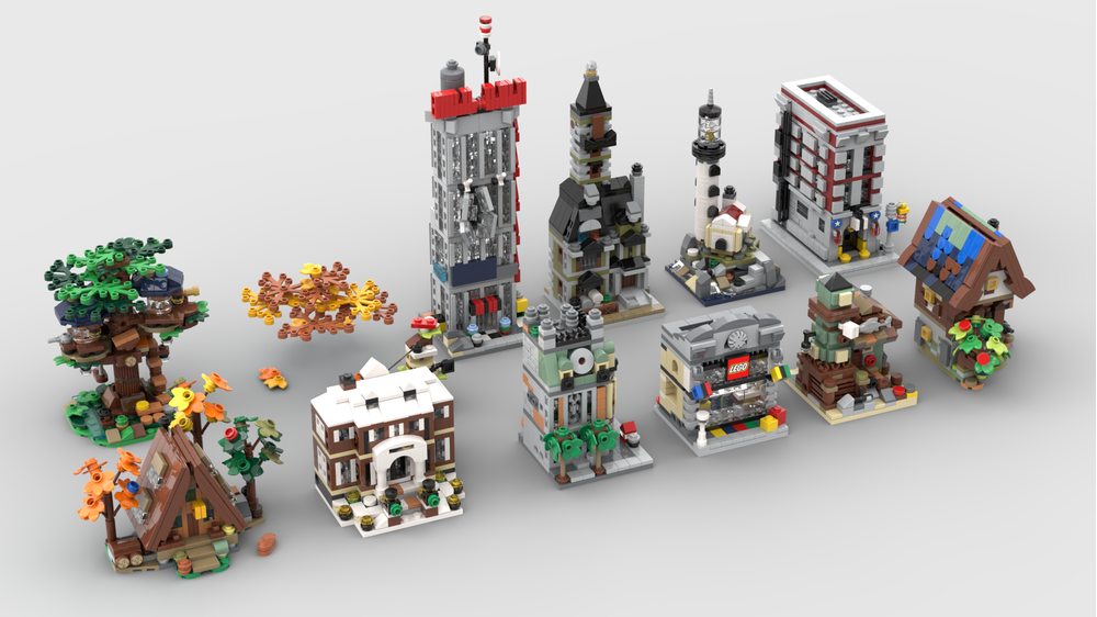 Lego Moc Mini Modulars The Others Collection By Christromans