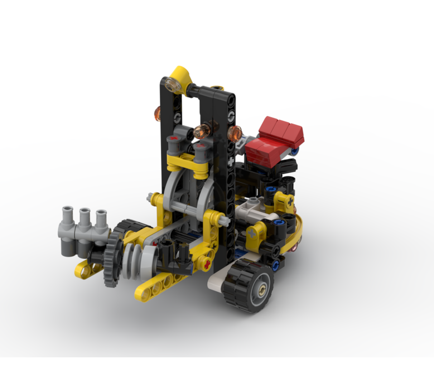 LEGO MOC 42031 Reach Truck by mirrorbricks | Rebrickable - Build with LEGO