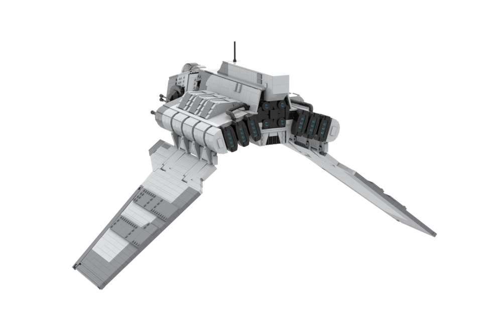 Lego Moc Imperial Nu Class Attack Shuttle By Thelegowolfpack