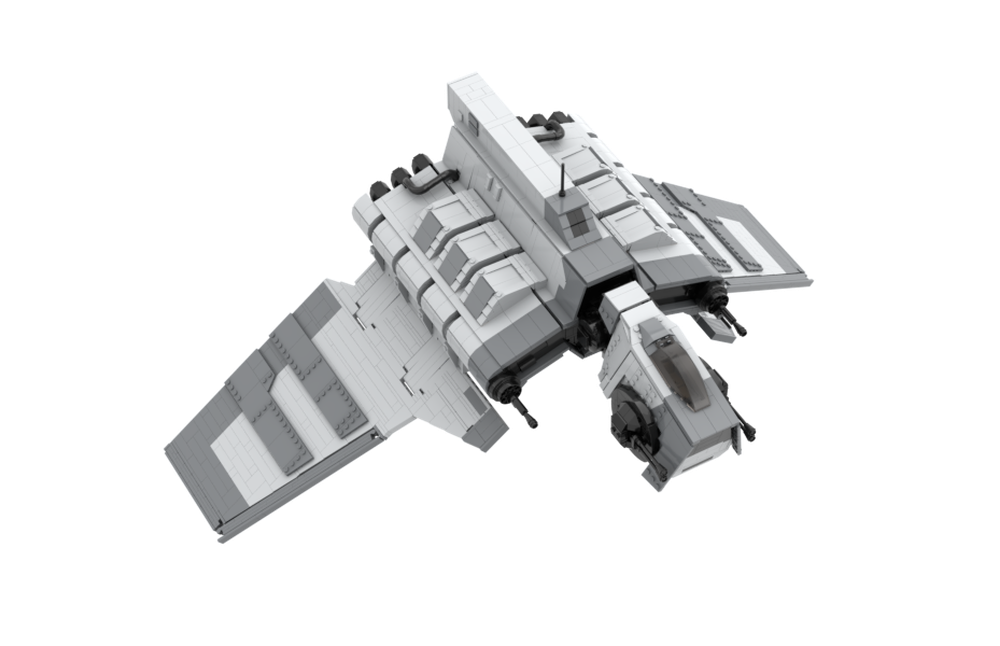 Lego Moc Imperial Nu Class Attack Shuttle By Thelegowolfpack