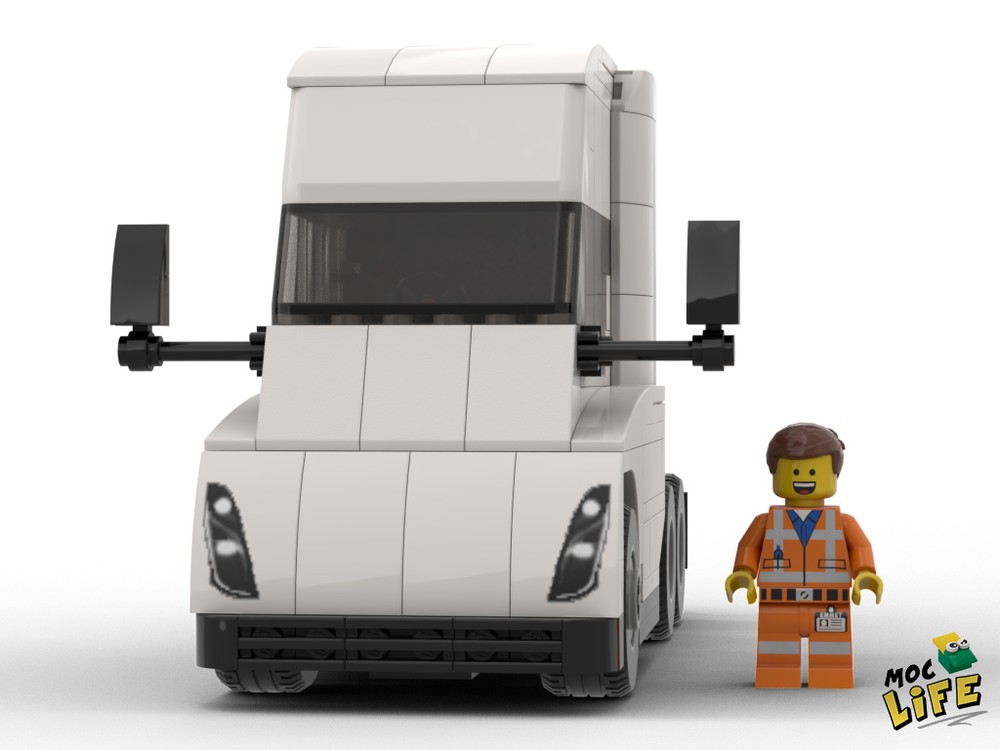Lego Moc Tesla Semi By Moclife Rebrickable Build With Lego