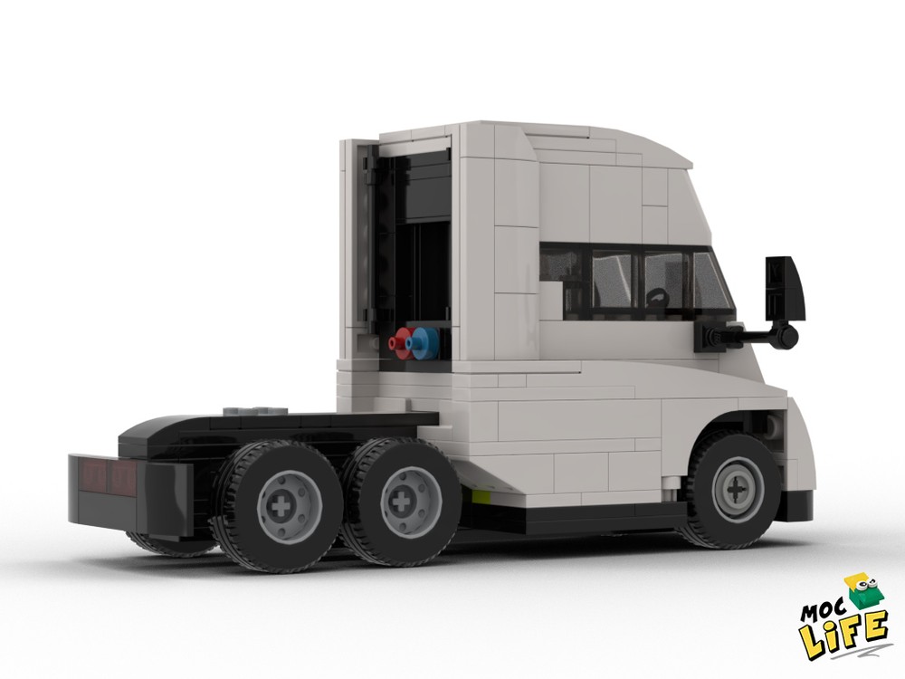 Lego Moc Tesla Semi By Moclife Rebrickable Build With Lego