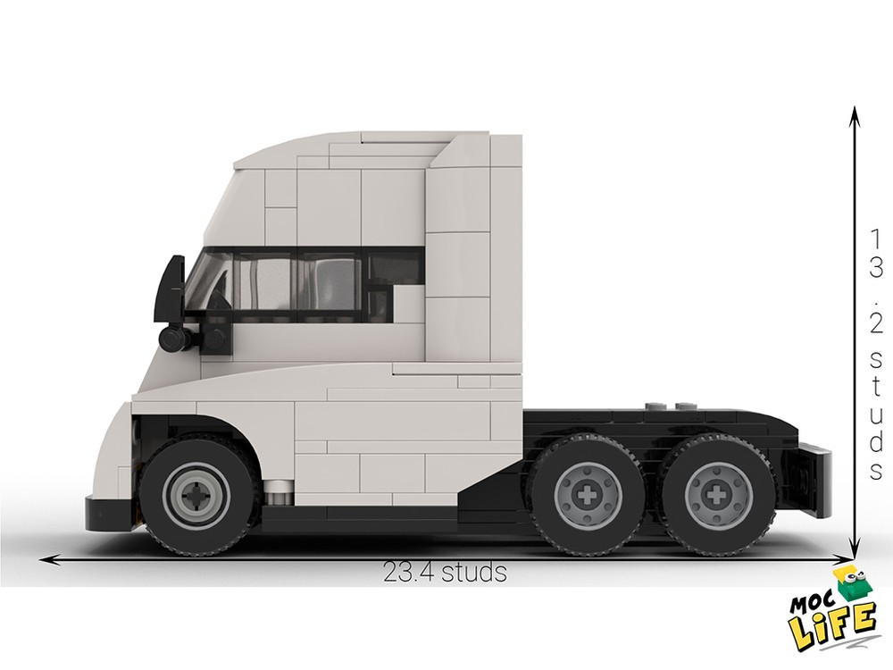 Lego Moc Tesla Semi By Moclife Rebrickable Build With Lego