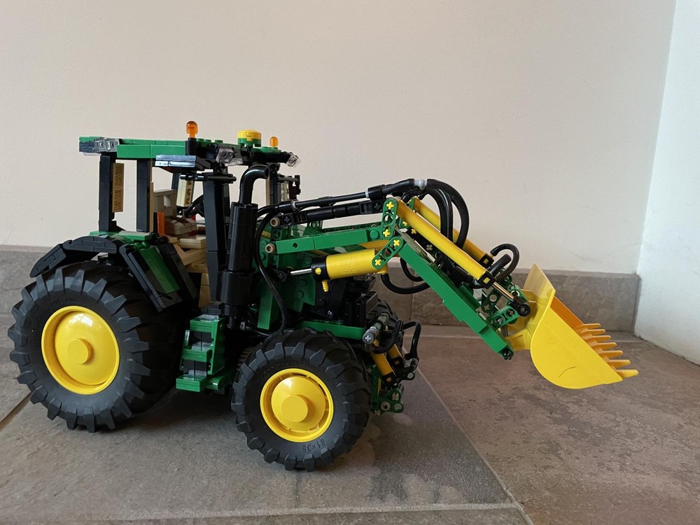 Lego Moc Front Loader For John Deere 6120m By Odinbricks Rebrickable