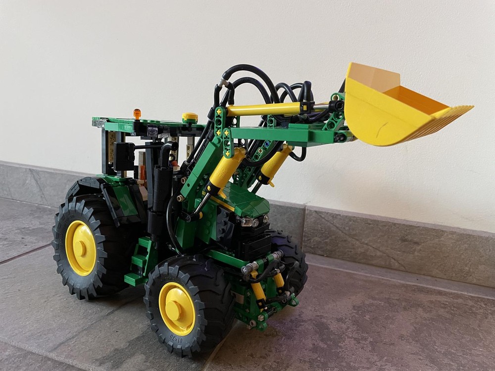 Lego Moc Front Loader For John Deere 6120m By Odinbricks Rebrickable