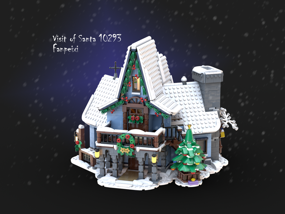 LEGO MOC Complete 10293 Santa's Visit by Fanpeixi | Rebrickable - Build ...