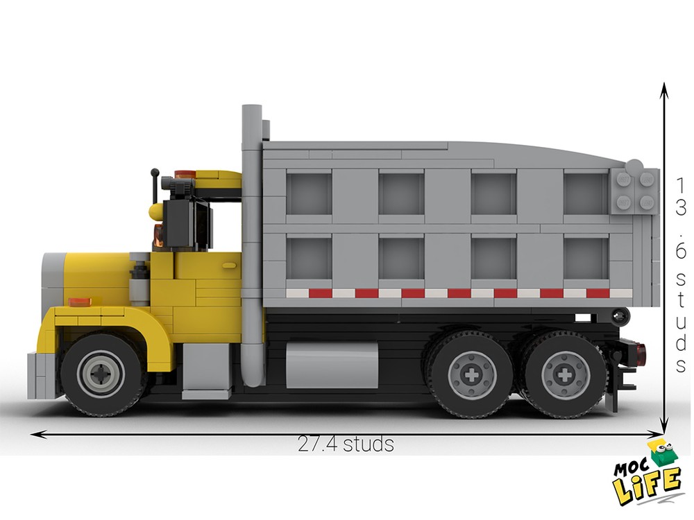 LEGO MOC Peterbilt 359 dumper by MocLife | Rebrickable - Build with LEGO