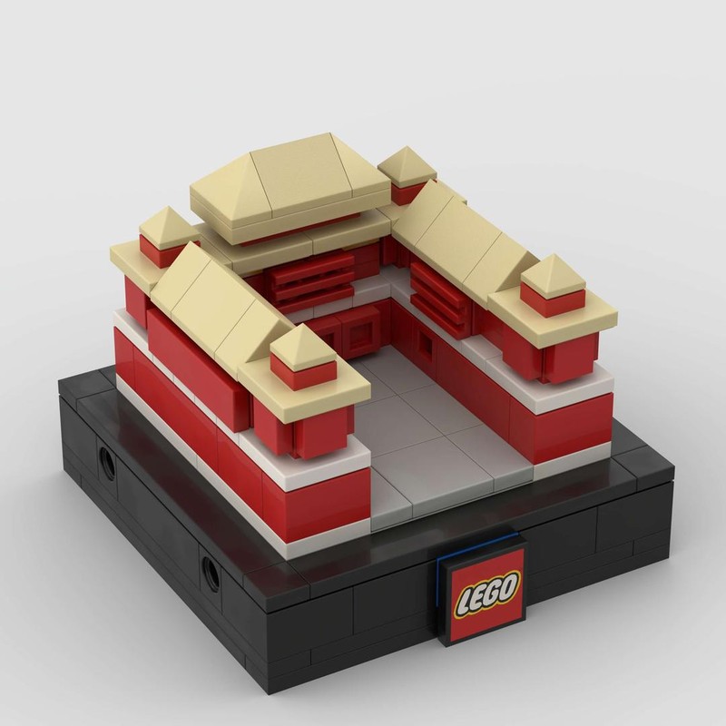 LEGO MOC Forbidden City - The Meridian Gate by uminuo | Rebrickable ...
