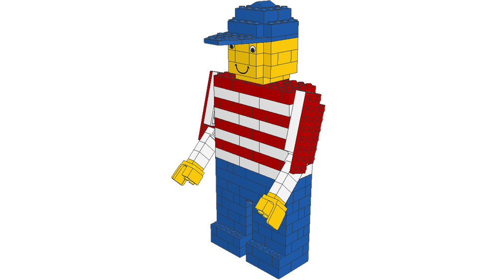 LEGO MOC 4153 Maxifig by julien1001 | Rebrickable - Build with LEGO