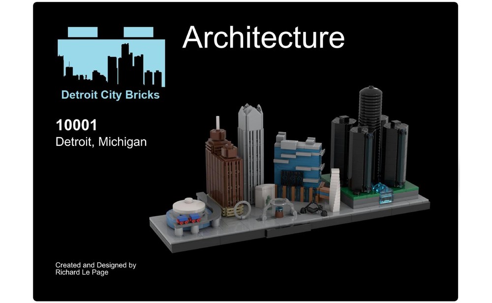 LEGO MOC Architecture - Detroit Skyline by Detroit City Bricks ...