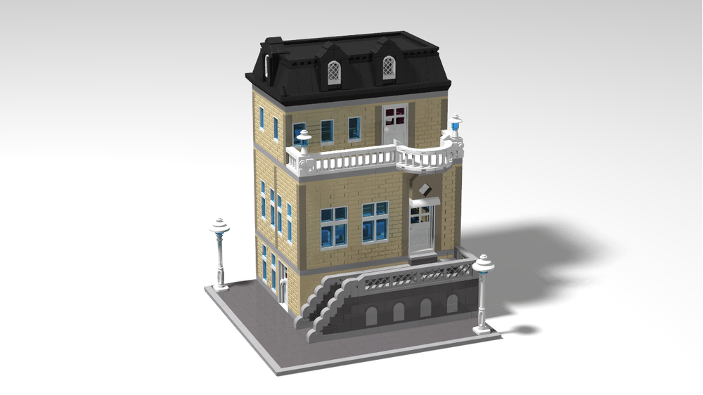 LEGO MOC Modular House Moc 268 by rexss12 | Rebrickable - Build with LEGO