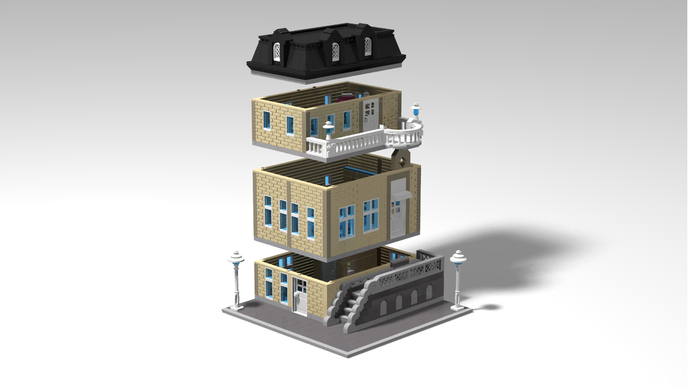 LEGO MOC Modular House Moc 268 by rexss12 | Rebrickable - Build with LEGO