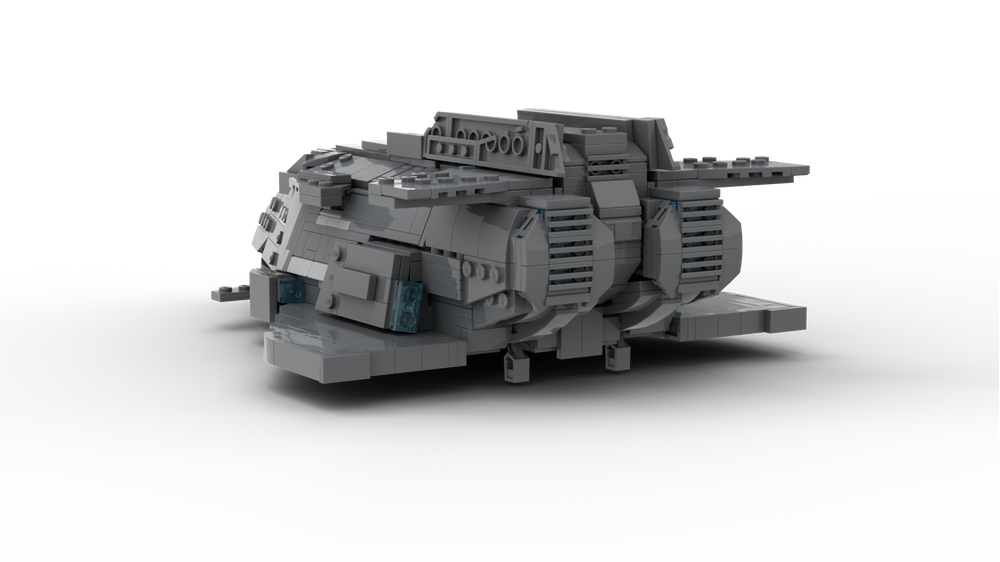 LEGO MOC Federal Gunship (1:300 scale) by Qwinter | Rebrickable - Build ...