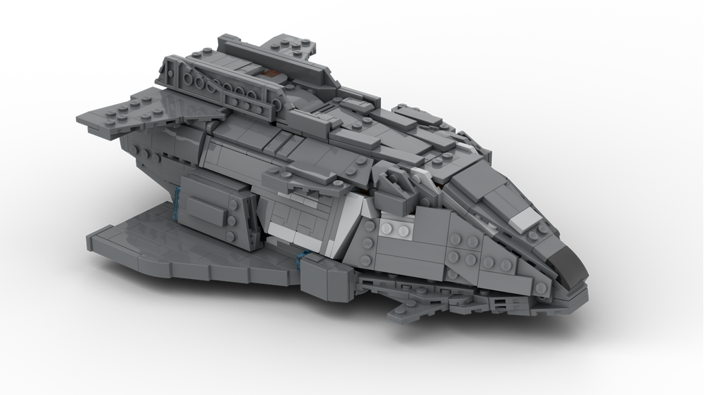 LEGO MOC Federal Gunship (1:300 scale) by Qwinter | Rebrickable - Build ...