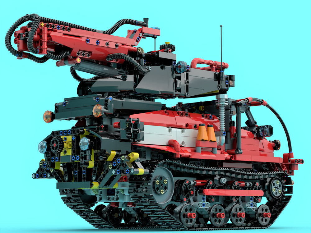 Lego Moc Firetruck By Oshylnyk Rebrickable Build With Lego
