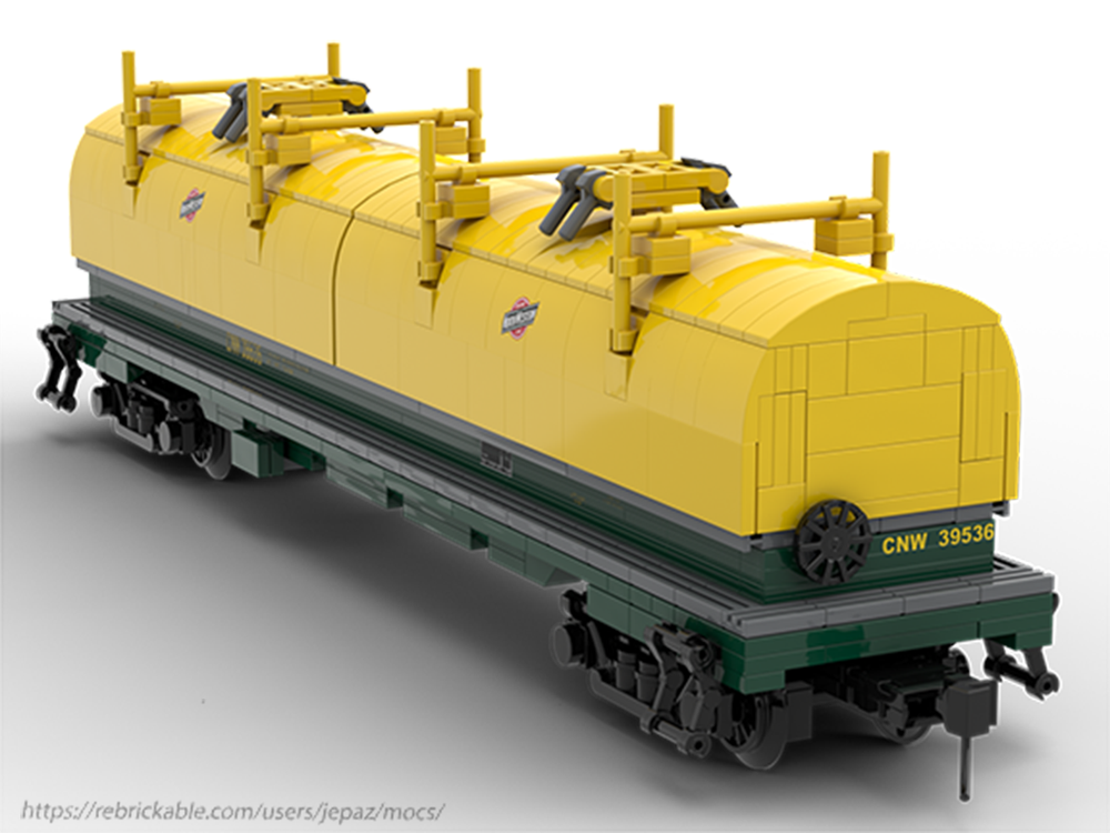 LEGO MOC Coil Car CNW Livery by jepaz | Rebrickable - Build with LEGO