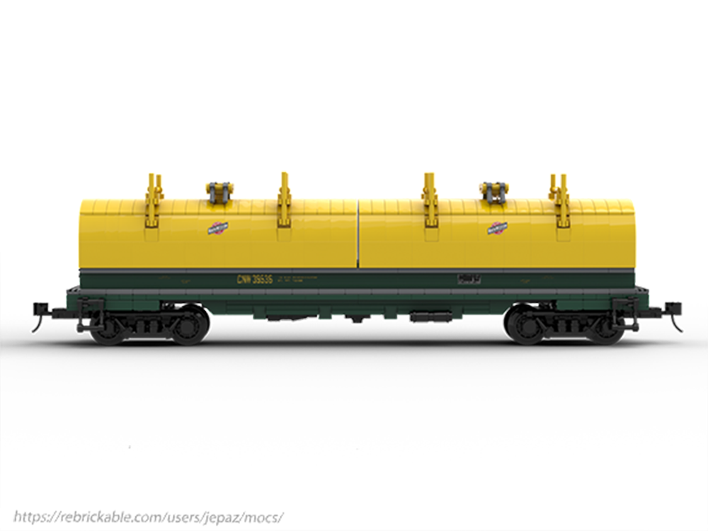 LEGO MOC Coil Car CNW Livery by jepaz | Rebrickable - Build with LEGO