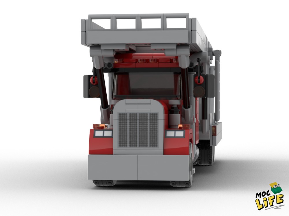 LEGO MOC Peterbilt 359 car hauler by MocLife | Rebrickable - Build with ...