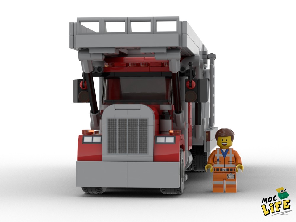 LEGO MOC Peterbilt 359 car hauler by MocLife | Rebrickable - Build with ...