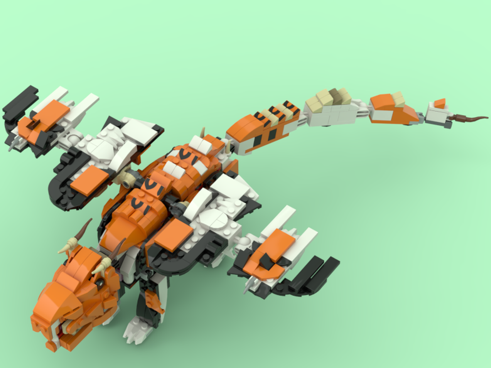 Lego Moc 31129 Giant Dragon By Legodesigner Rebrickable Build With Lego