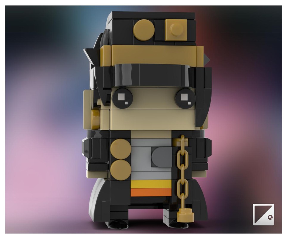 LEGO MOC JOJO's Bizarre Adventures LEGO Brickheadz MOC ~ Jotaro Kujo by ...