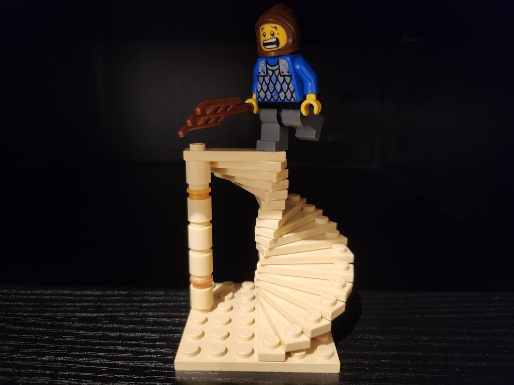LEGO MOC Spiral Staircase by Jonny_Hairface | Rebrickable - Build with LEGO