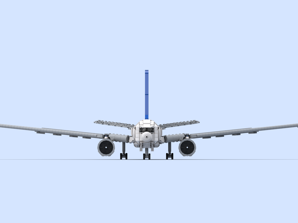 Lego Moc Mini Boeing 777x By Furniture Rebrickable Build With Lego