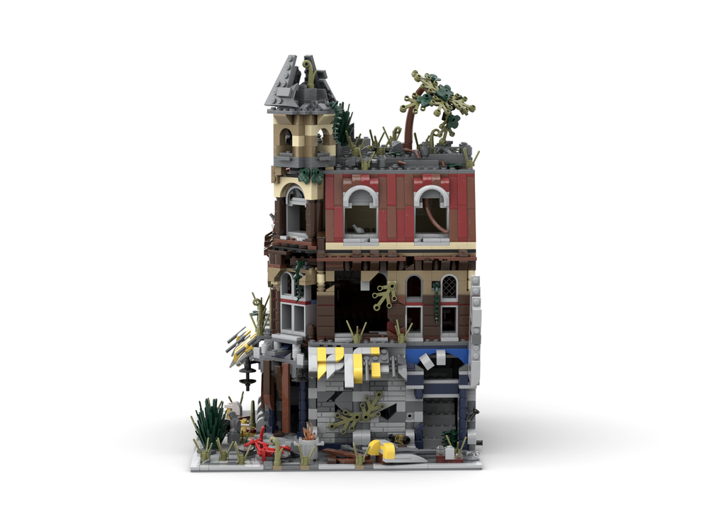 Lego Moc Postapocalyptic Café Corner By Brickgloria Rebrickable