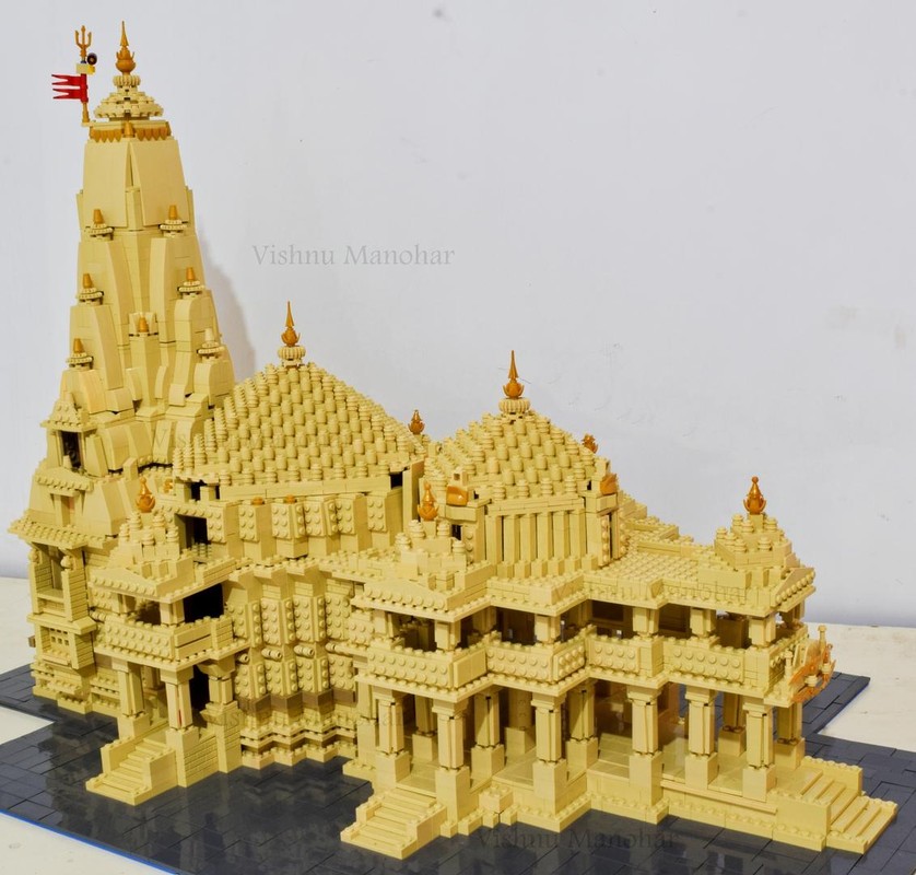 LEGO MOC Somnath Temple India by Dr. Vishnu Manohar | Rebrickable ...