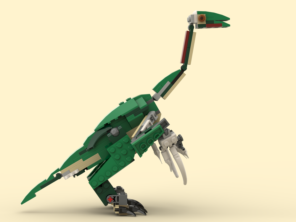 Lego Moc 31058 Therizinosaurus With Young Modified By Ambrosino