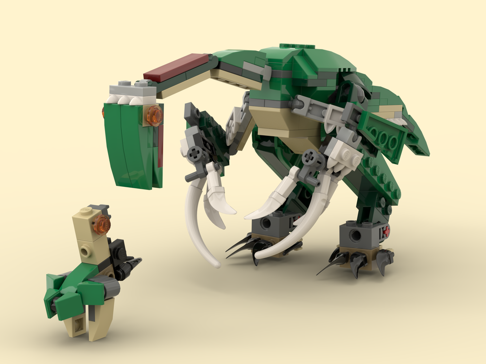 LEGO MOC 31058 Therizinosaurus with young (modified) by Ambrosino ...