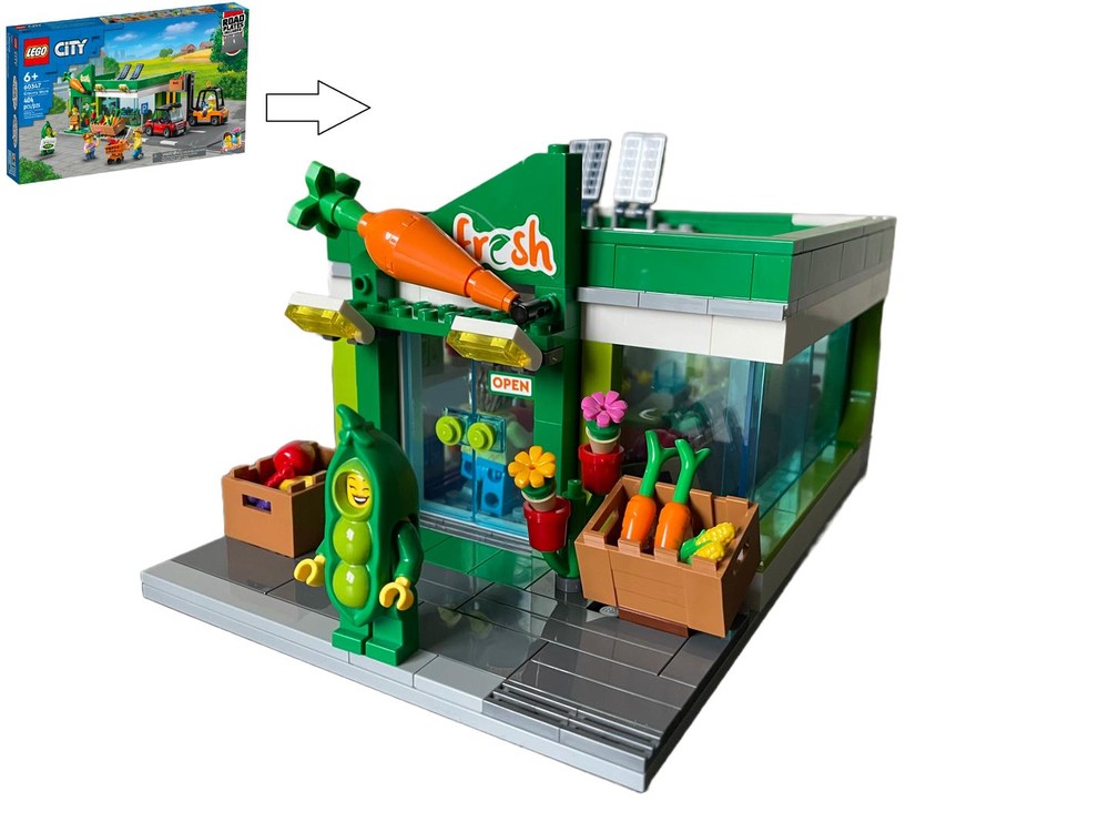 LEGO MOC 60347 Grocery Store Alternate build by re-bricked ...