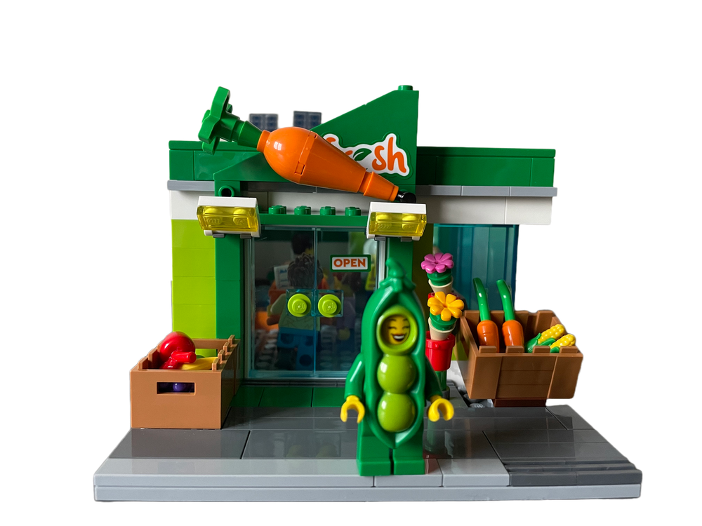 Lego Moc 60347 Grocery Store Alternate Build By Re Bricked