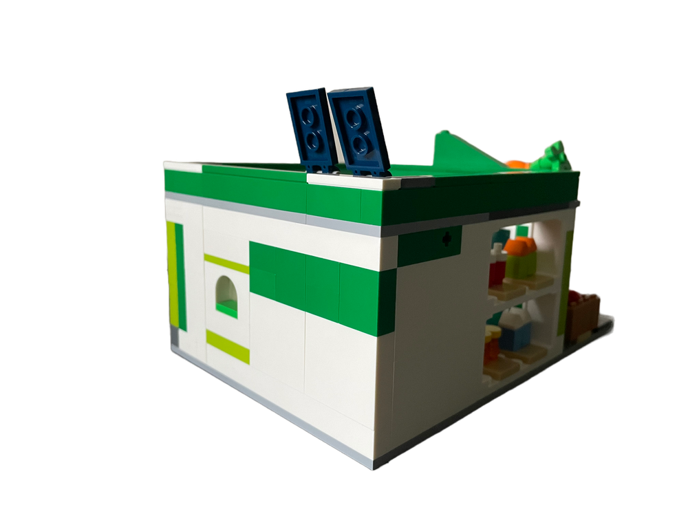 Lego Moc 60347 Grocery Store Alternate Build By Re Bricked