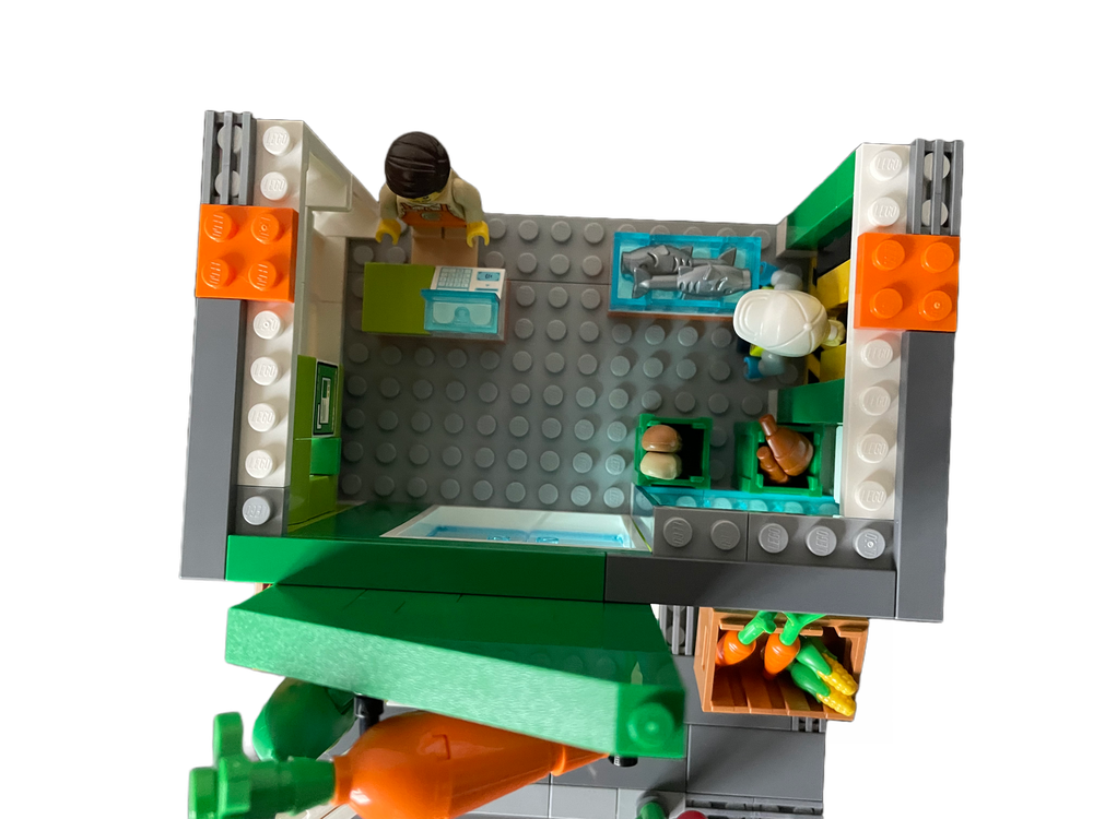 Lego Moc 60347 Grocery Store 2 Storey Alternate Build By Re Bricked