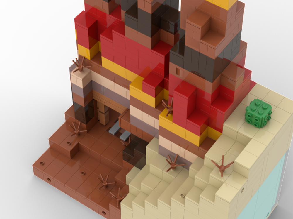 LEGO MOC Minecraft Mesa Badlands by LordAlien | Rebrickable - Build ...