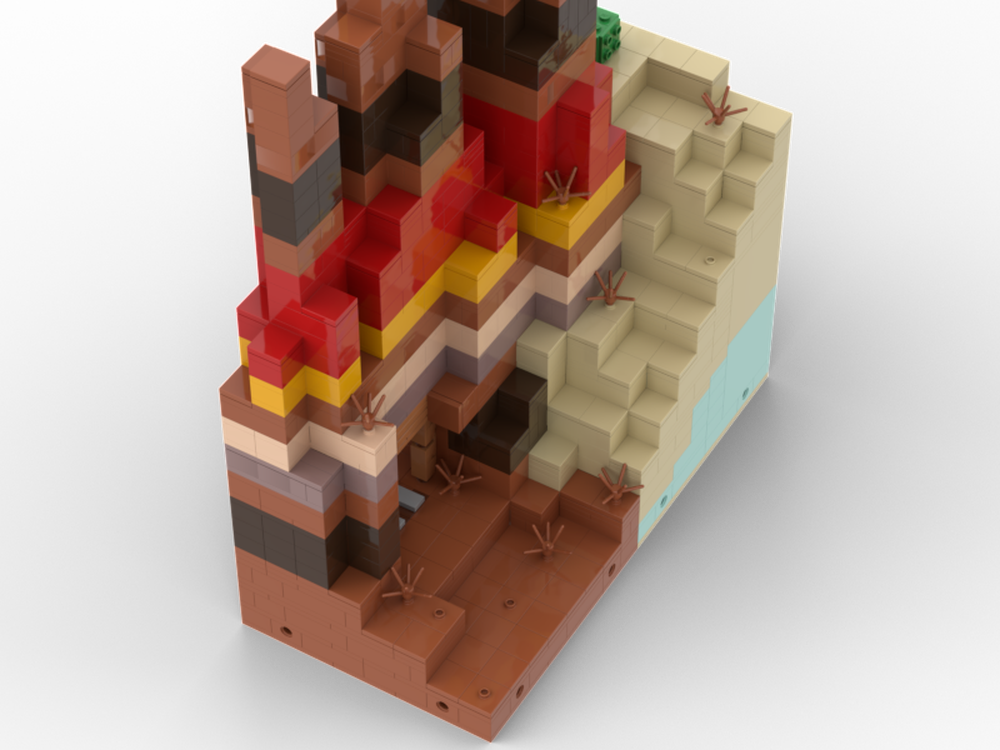 LEGO MOC Minecraft Mesa Badlands by LordAlien | Rebrickable - Build ...