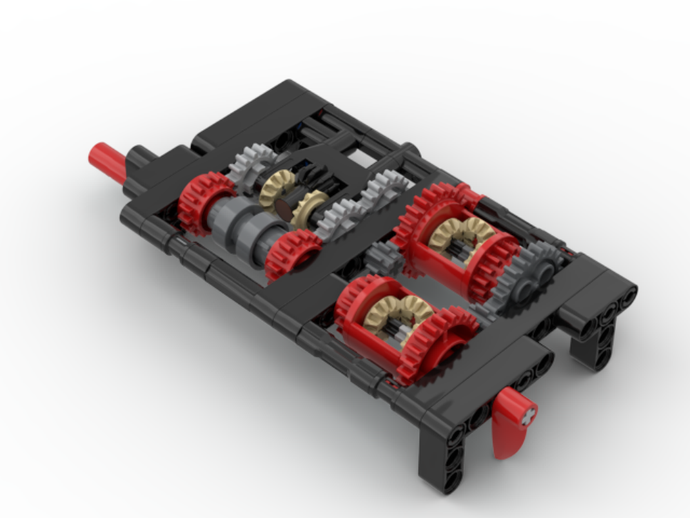 LEGO MOC Three Speed Gearbox by JamesFF | Rebrickable - Build with LEGO