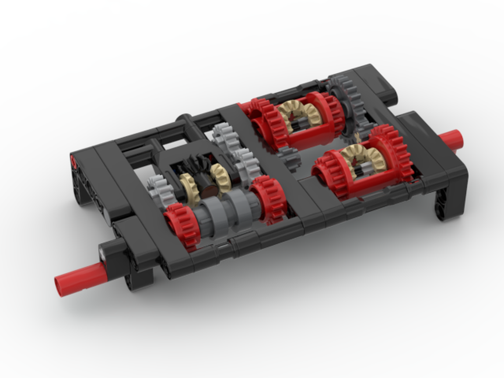 Lego Moc Three Speed Gearbox By Jamesff Rebrickable Build With Lego