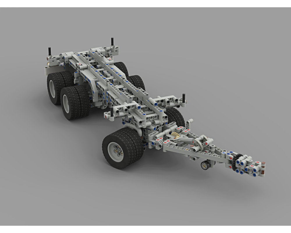 Lego Moc Turntable Drawbar Trailer Skeleton By Mccattytech