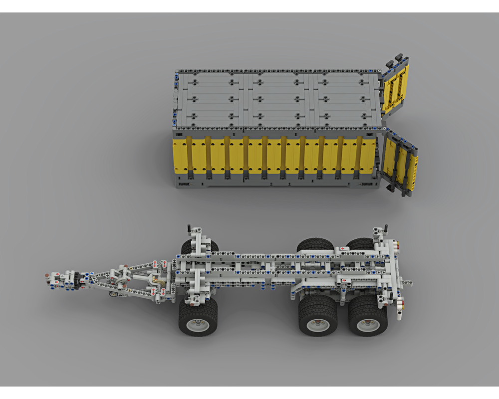 Lego Moc Turntable Drawbar Trailer Skeleton By Mccattytech